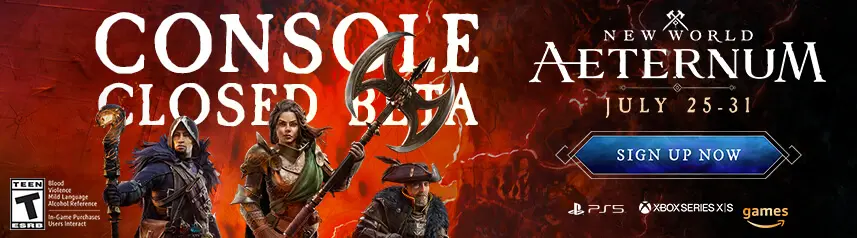 New World Console Closed Beta Key Giveaway [Ended] - MMOs.com