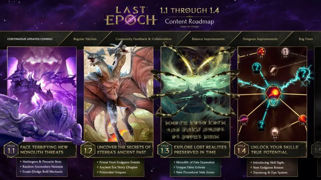 Last Epoch Mmoscom Last Epoch 1.0 Patch Notes Patch Notes Last