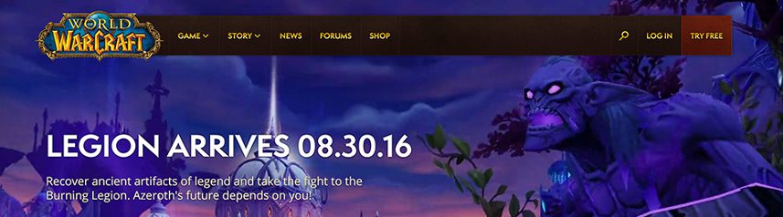 World Of Warcraft's Website Is Getting A Facelift On July 26th